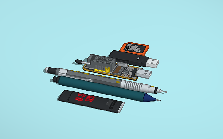 3D design size comparison - Tinkercad