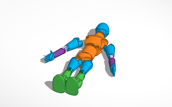 3d Design Articulated Man Tinkercad