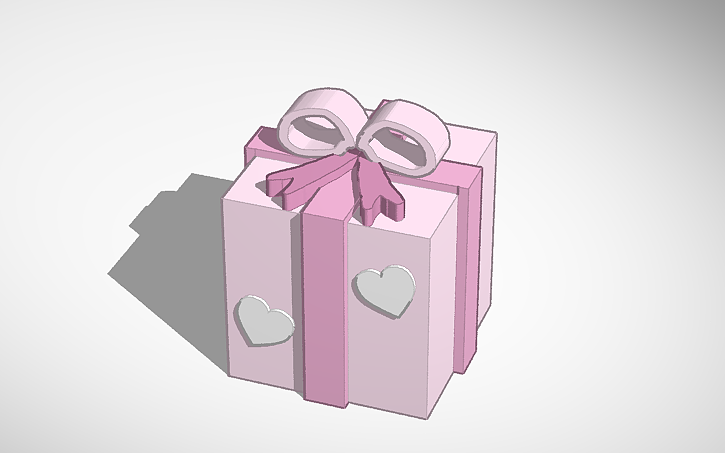 3D design #A gift box *read description* - Tinkercad