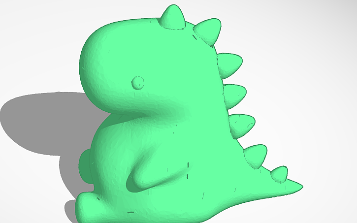 3D design cute dino - Tinkercad