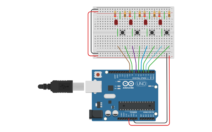 Circuit design Elevator - Tinkercad
