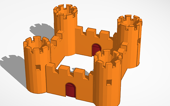 3D design M3_tkc_Act11_Castell medieval - Tinkercad