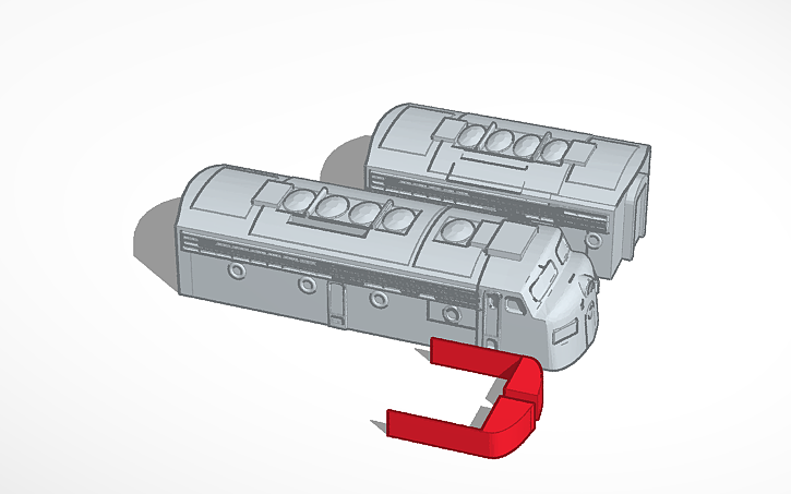 3D design Trackmaster EMD E9 Kit - Tinkercad