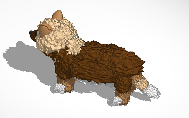 3D design dog - Tinkercad