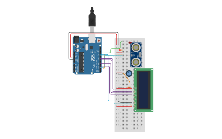 Circuit design 6/1 Introduction to Arduino: Sonar Sensor - Tinkercad