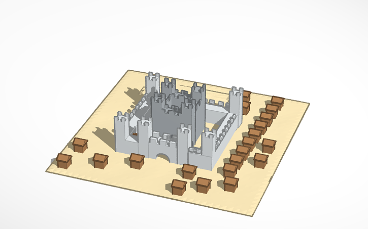 3D design bad castle - Tinkercad