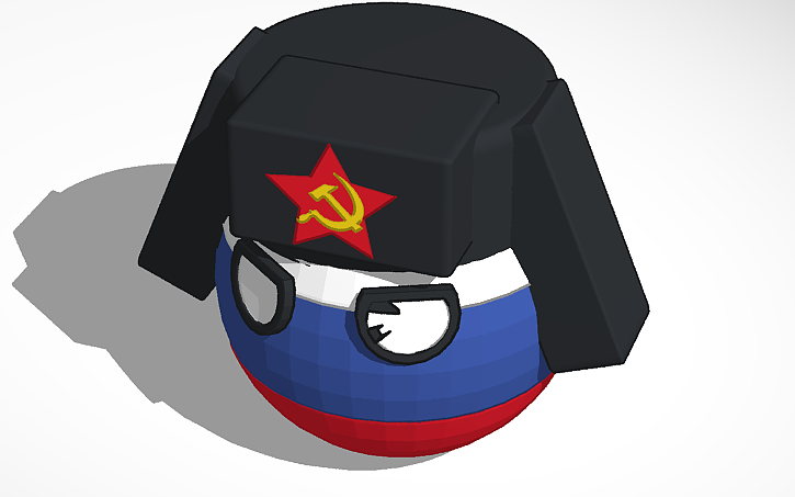3D design russiaball - Tinkercad