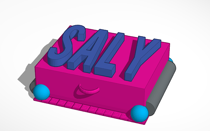 3D design The super car SALY - Tinkercad
