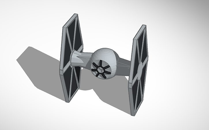 3D design star wars t-fighter - Tinkercad