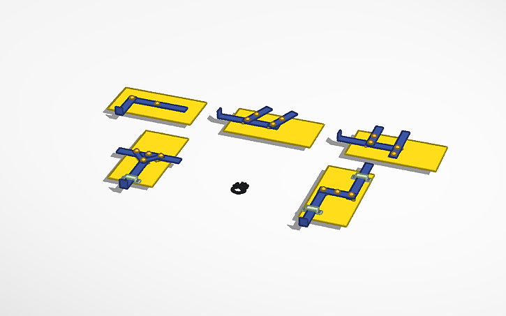 3D design Levers and Linkages SIM LAB - Tinkercad