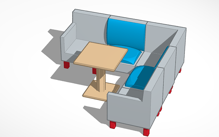 3D design cardboard table ryan,angel,jocelyn,steven - Tinkercad