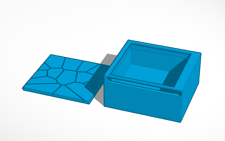 3D design trinket box - Tinkercad
