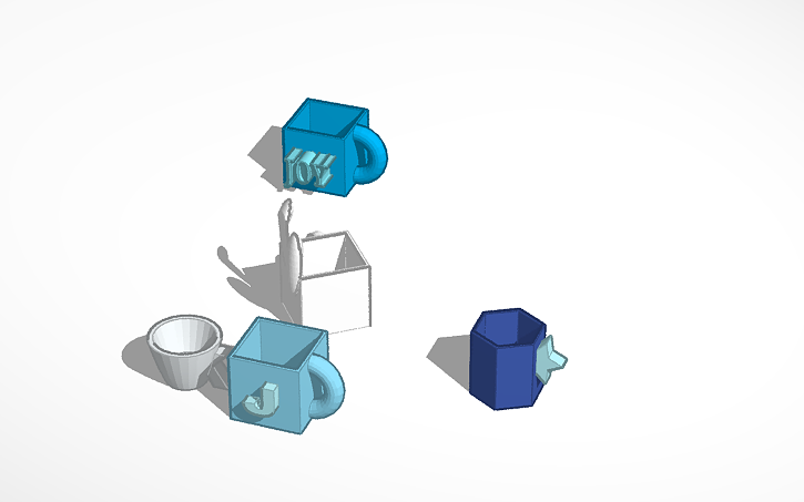 3D design MUG WITH A HANDLE - Tinkercad