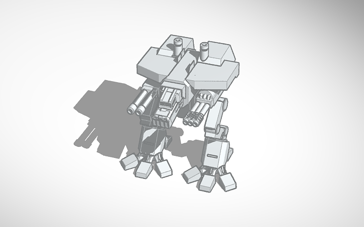 3D design Copy of Warhound Class Scout Titan (Warhammer 40k) - Tinkercad