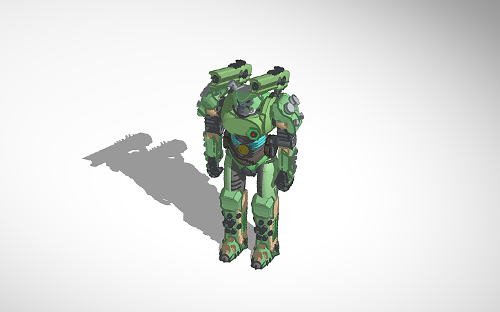 3D design (Doom eternal) Atlan mech - Tinkercad