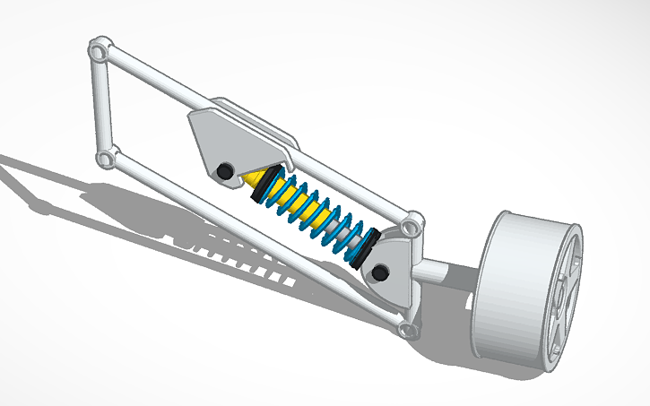 3D design suspension arm system - Tinkercad