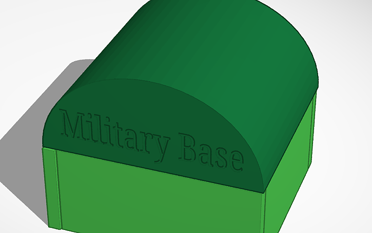 3D design Military Base - Tinkercad