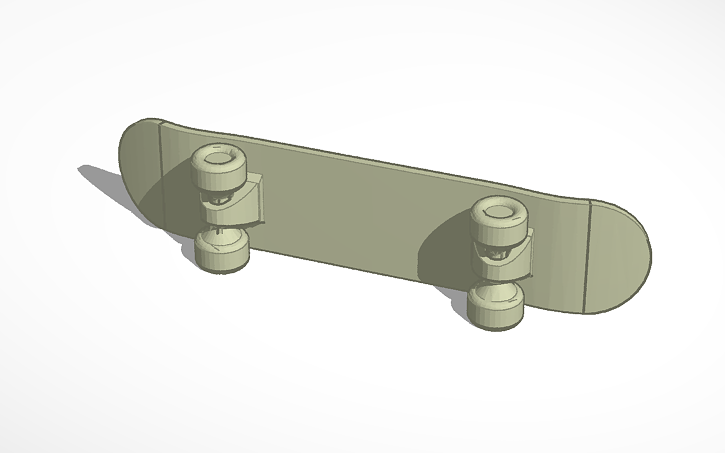 3D design Finger skateboard - Tinkercad