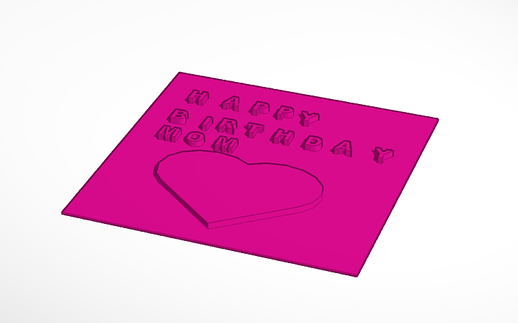3D design Tara Birthday Card - Tinkercad