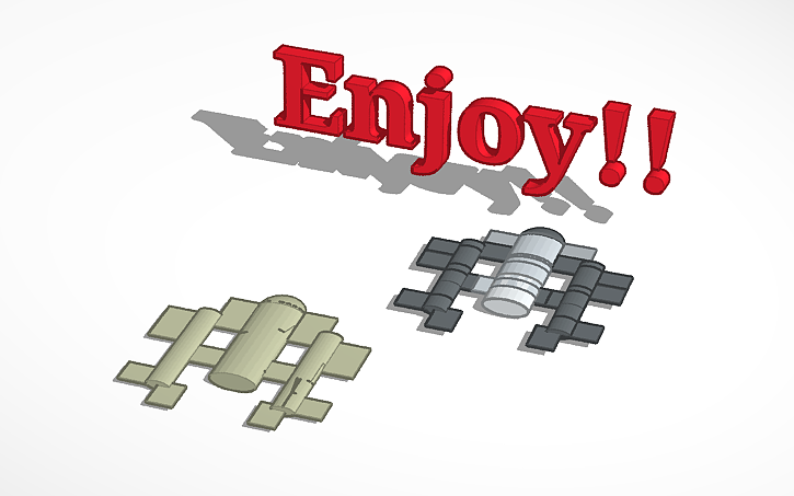 3D design 3D Space Invader - Tinkercad