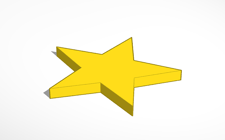 3D design star - Tinkercad