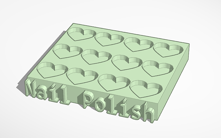 3D design nails - Tinkercad