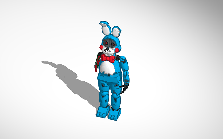 3D design FNAF Withered Toy Bonnie - Tinkercad