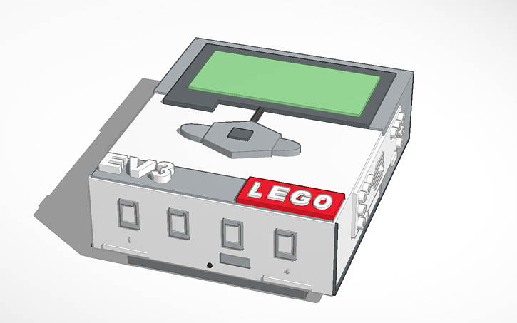 3D design EV3 brick - Tinkercad