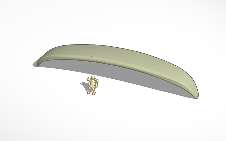 3D design Paraglider 150mm - Tinkercad