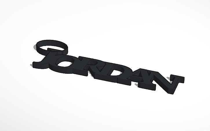 3D design Name tag - Tinkercad