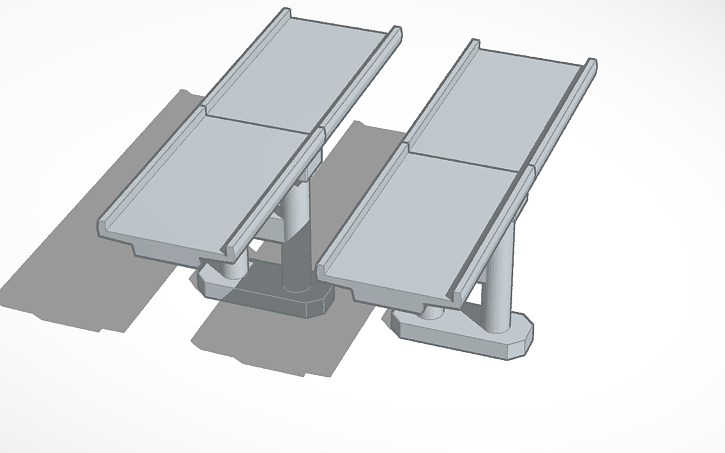 3D design Highway bridge 1c - Tinkercad