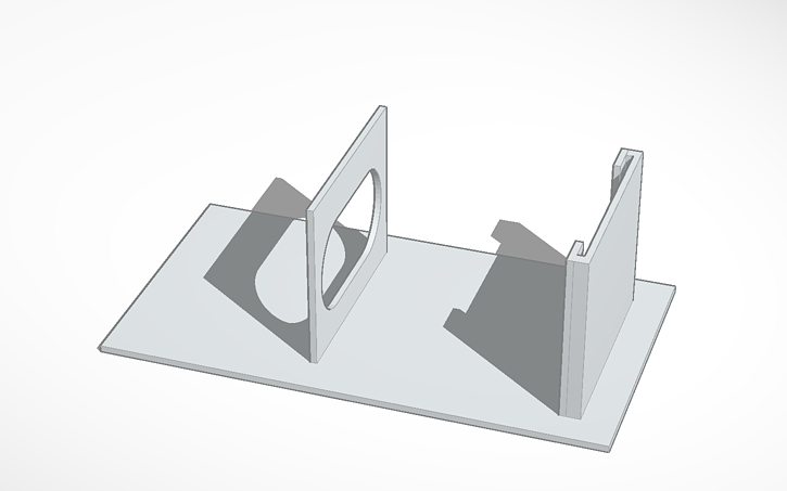 3D design ID Card Scan Stand - Tinkercad