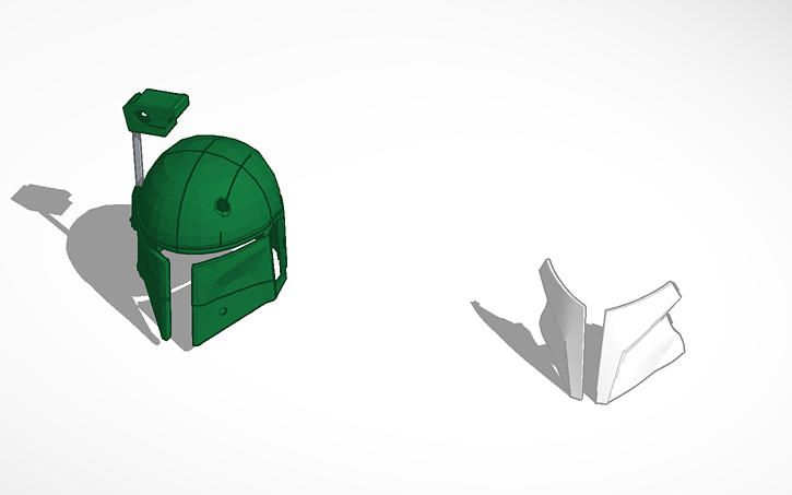 3D design Fett Helmet - Tinkercad
