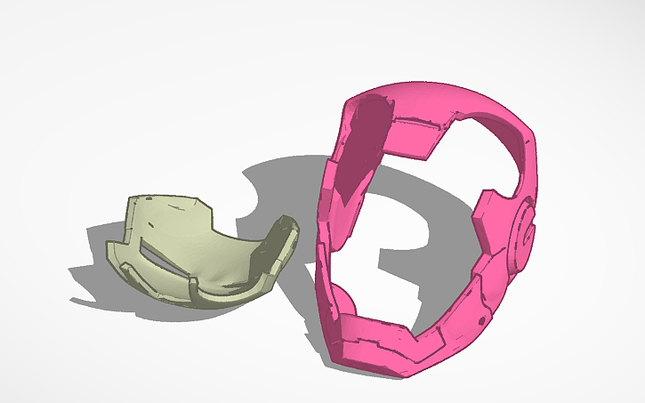 3D design Iron Man Cat Helmet - Tinkercad