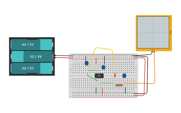 Circuit design 555 sine wave generator - Tinkercad