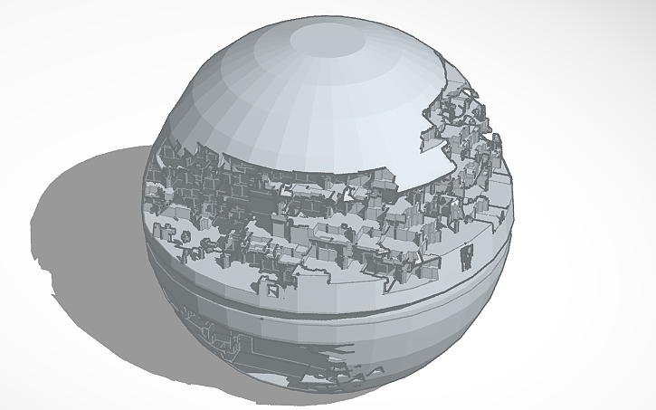 3D design Death Star - Tinkercad