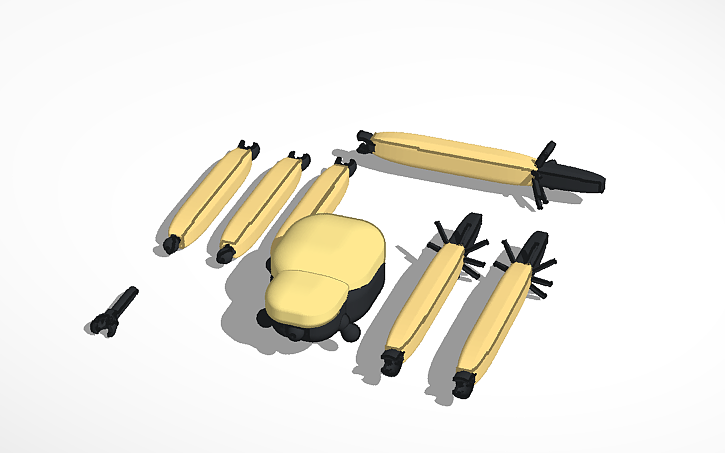 3D design Half Life 2 Combine Strider - Tinkercad