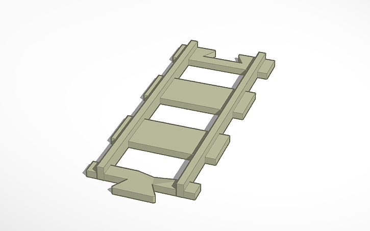 3D design Train Track Plain - Tinkercad