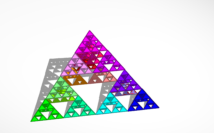 3D design Sierpiński Triangle - Tinkercad