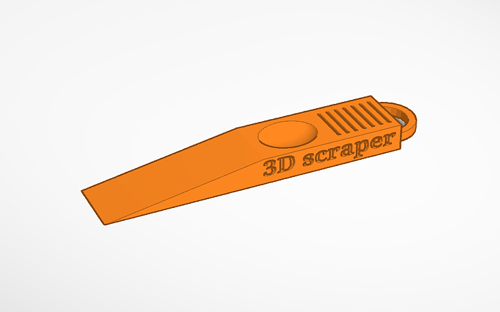 3D design 3D scraper - Tinkercad