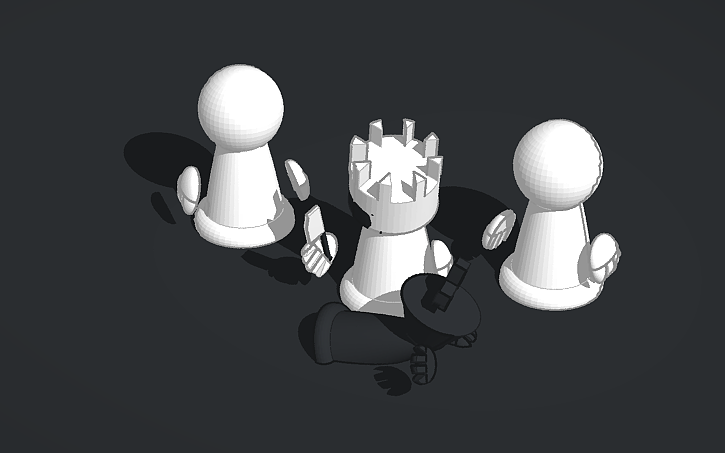 3D design CHECKMATE - Tinkercad