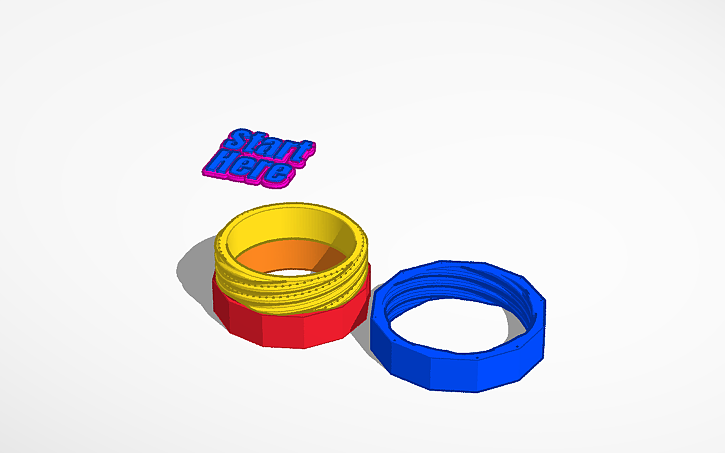 3D design 3d Printable thread & calculator - Tinkercad