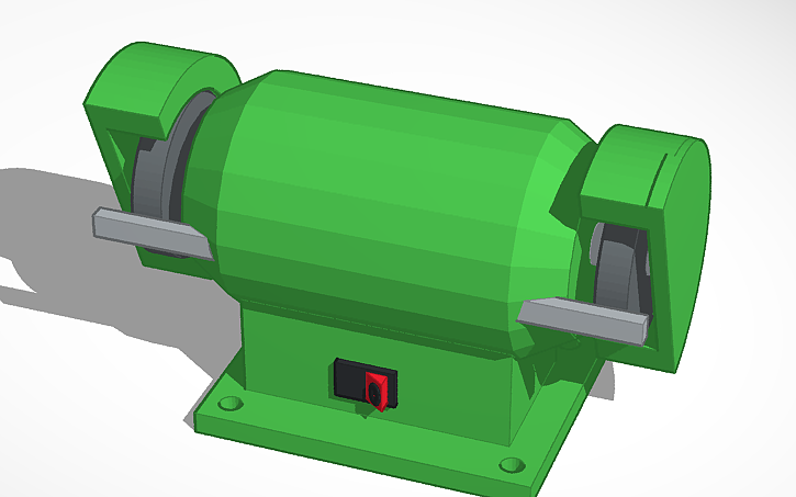 3D design bench grinder - Tinkercad