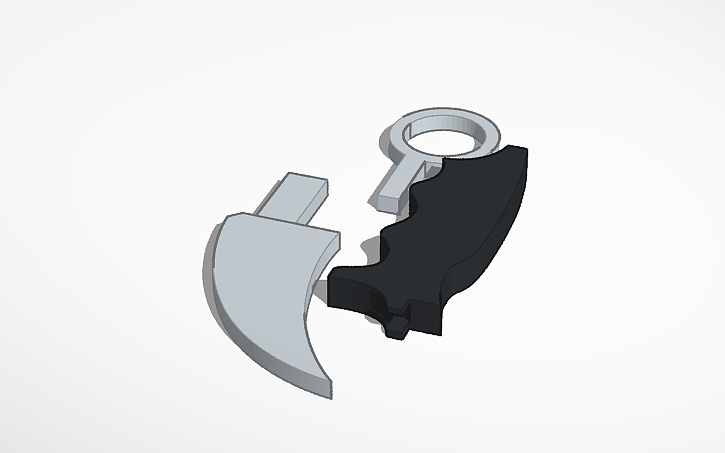 3D design roblox rivals karambit(assembly version) - Tinkercad