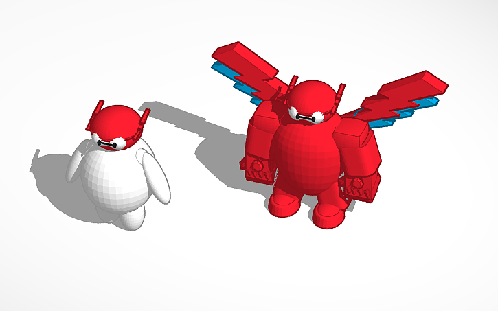 3D design practica tinkercad baymax con armadura - Tinkercad