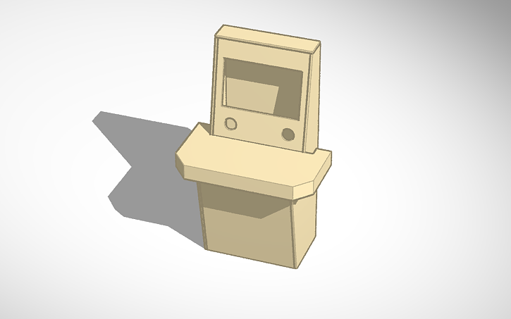 3D design Arcade Cabinet - Tinkercad