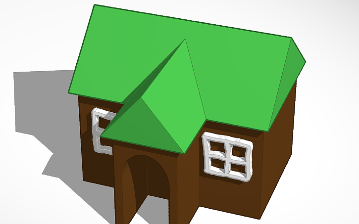 3D design ginger bread house - Tinkercad
