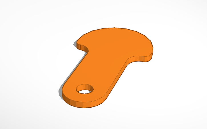 3D design Shopping Cart Key - Tinkercad