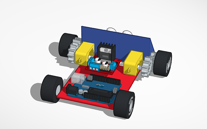 3D design sumo robot - Tinkercad