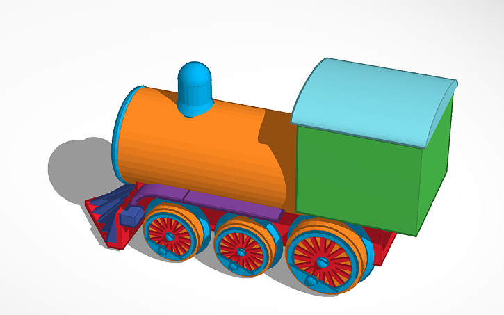 3D design CHILDREN'S TRAIN - Tinkercad